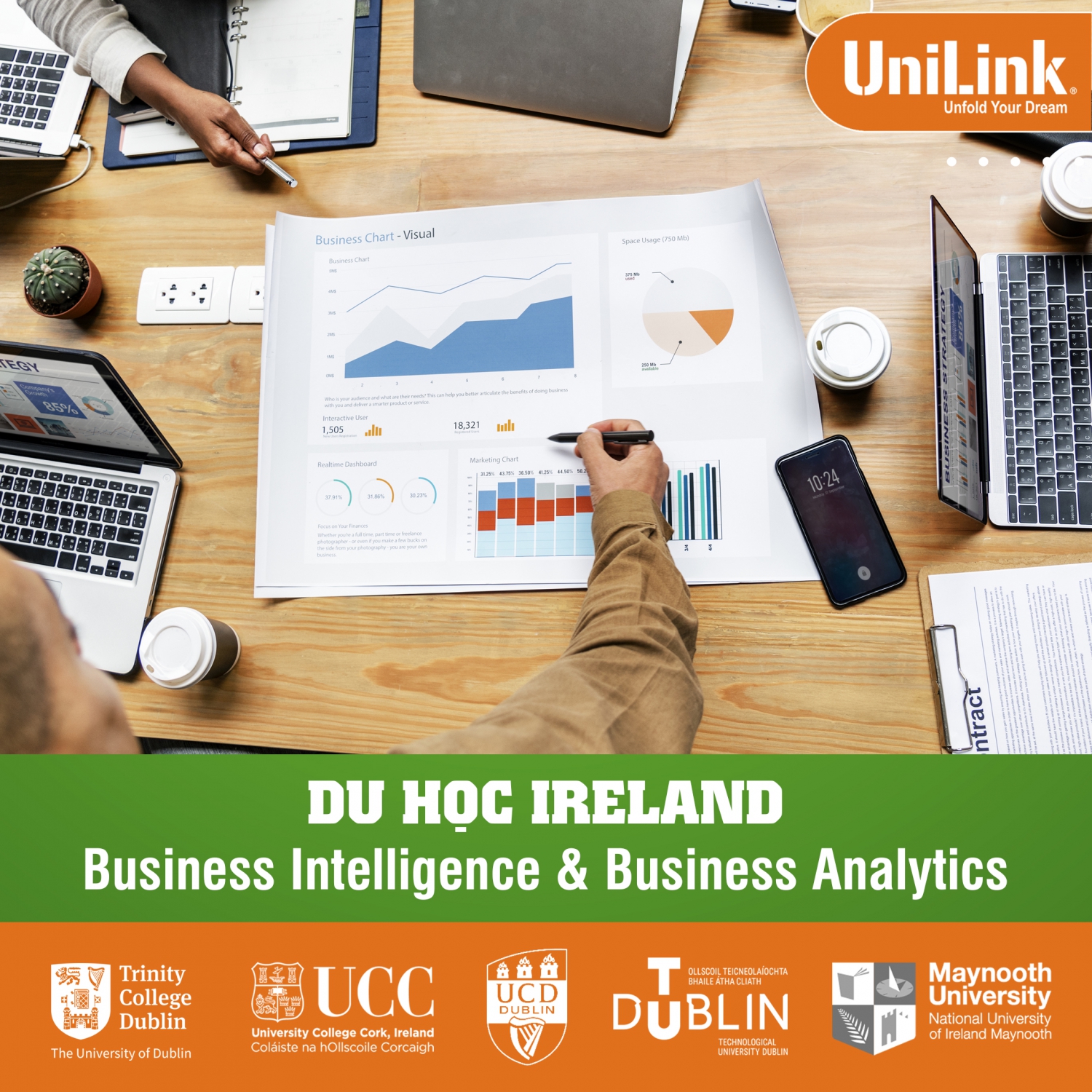 Du học Ireland ngành Data Analytics & Business Analytics – Du học UniLink